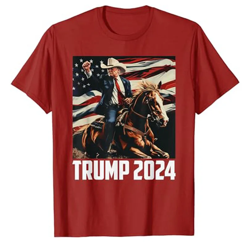 Trump 2024 4th of July Patriotic America Independence Day T-Shirt Pro ...