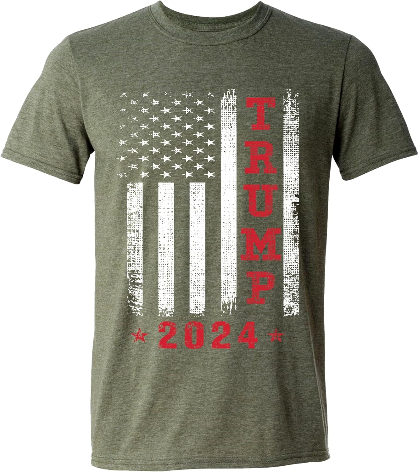 Trump 2024 American Flag Vintage T-Shirt, Trump T Shirts for Men, Adult ...
