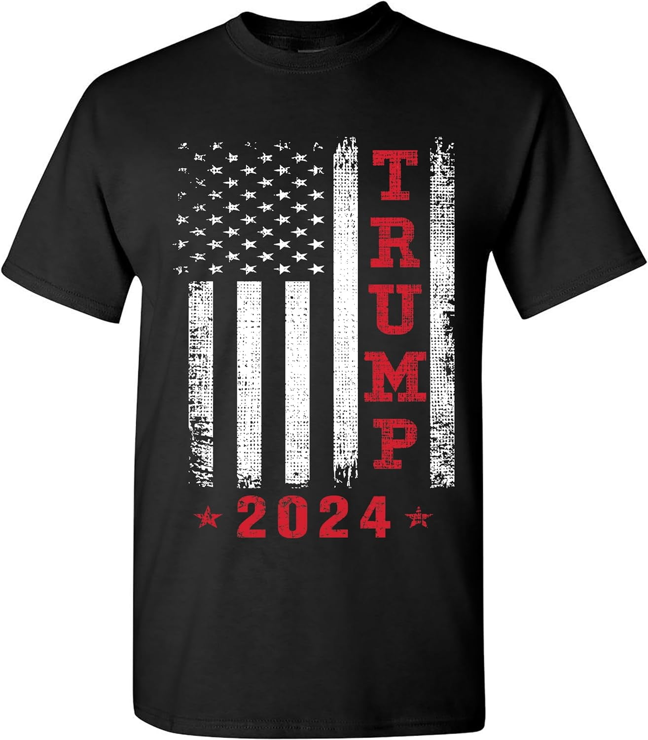 Trump 2024 American Flag Vintage T-Shirt, Trump T Shirts for Men, Adult ...