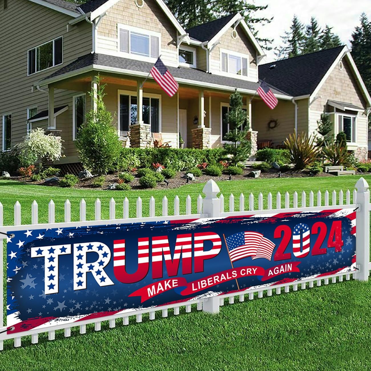 Trump 2024 Banner Make Again 2024 Trump Reture Party Decorations Yard ...