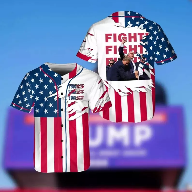 Trump 2024 Baseball Jersey Shirt, Make America Great Again Jersey ...
