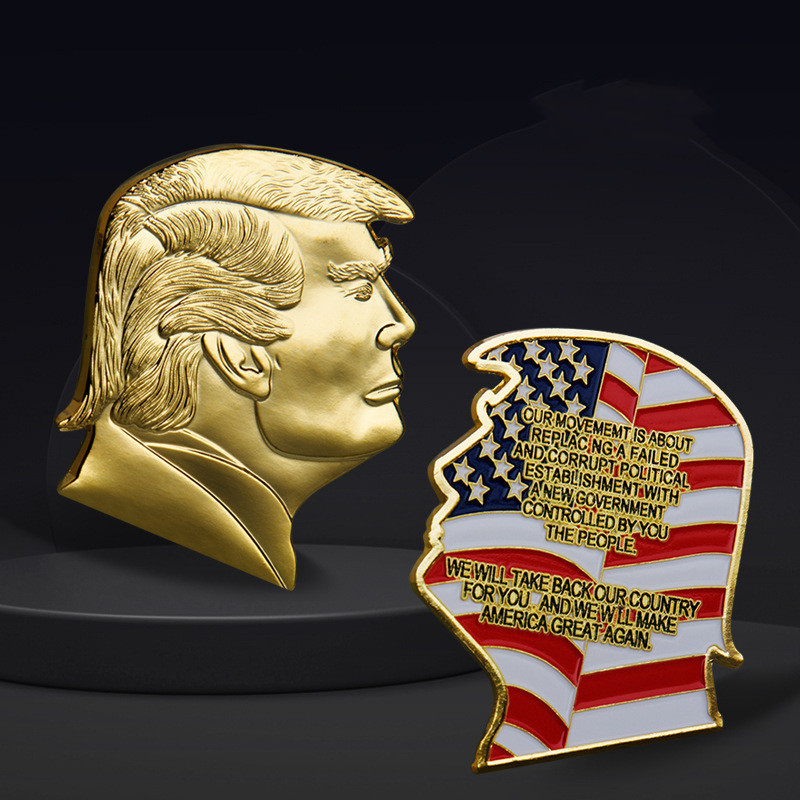 Trump 2024 Commemorative Donald Head Commemorative , Shaped Relief ...