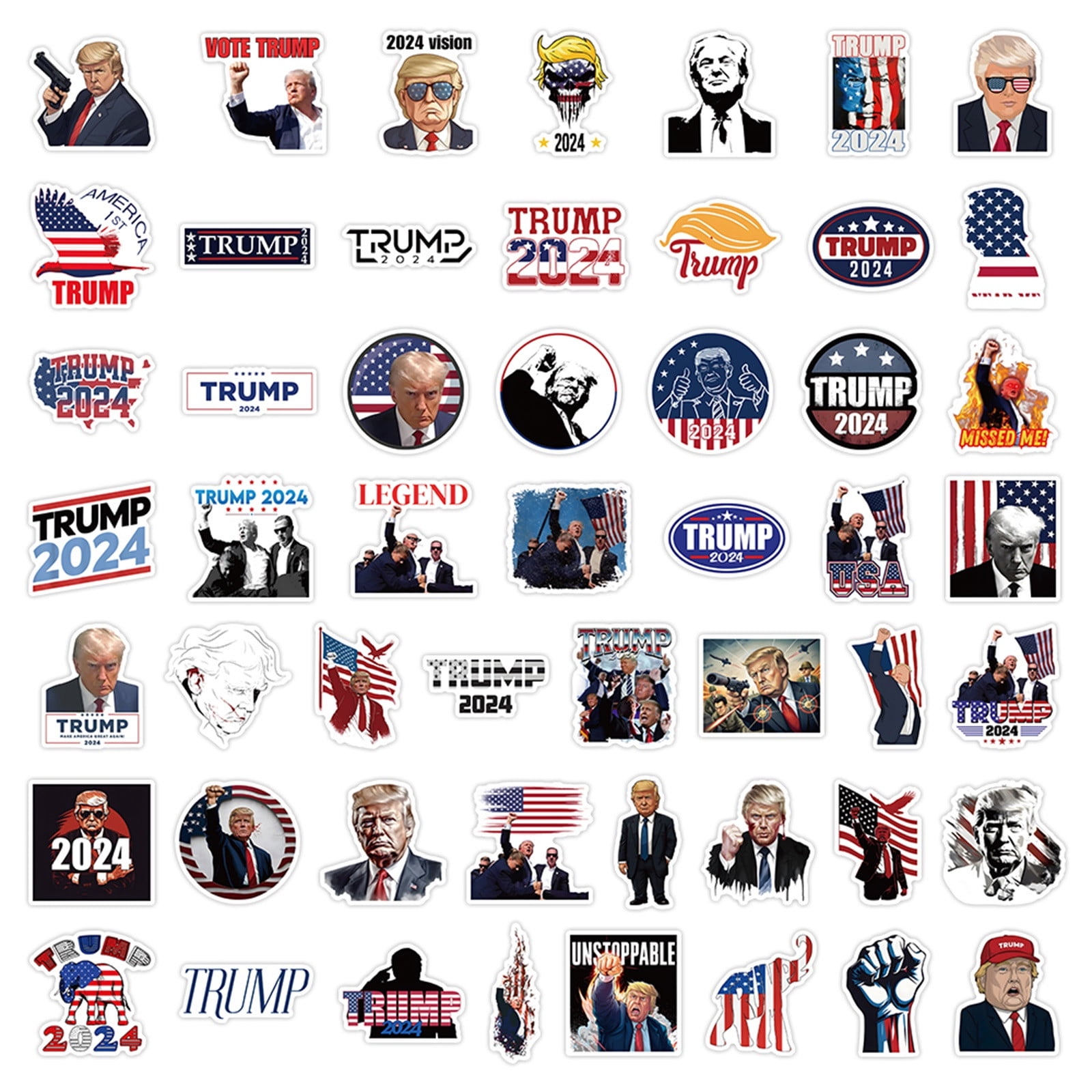 Trump-2024,Donald-Trump 2024 Political Bumper Stickers for Cars ...