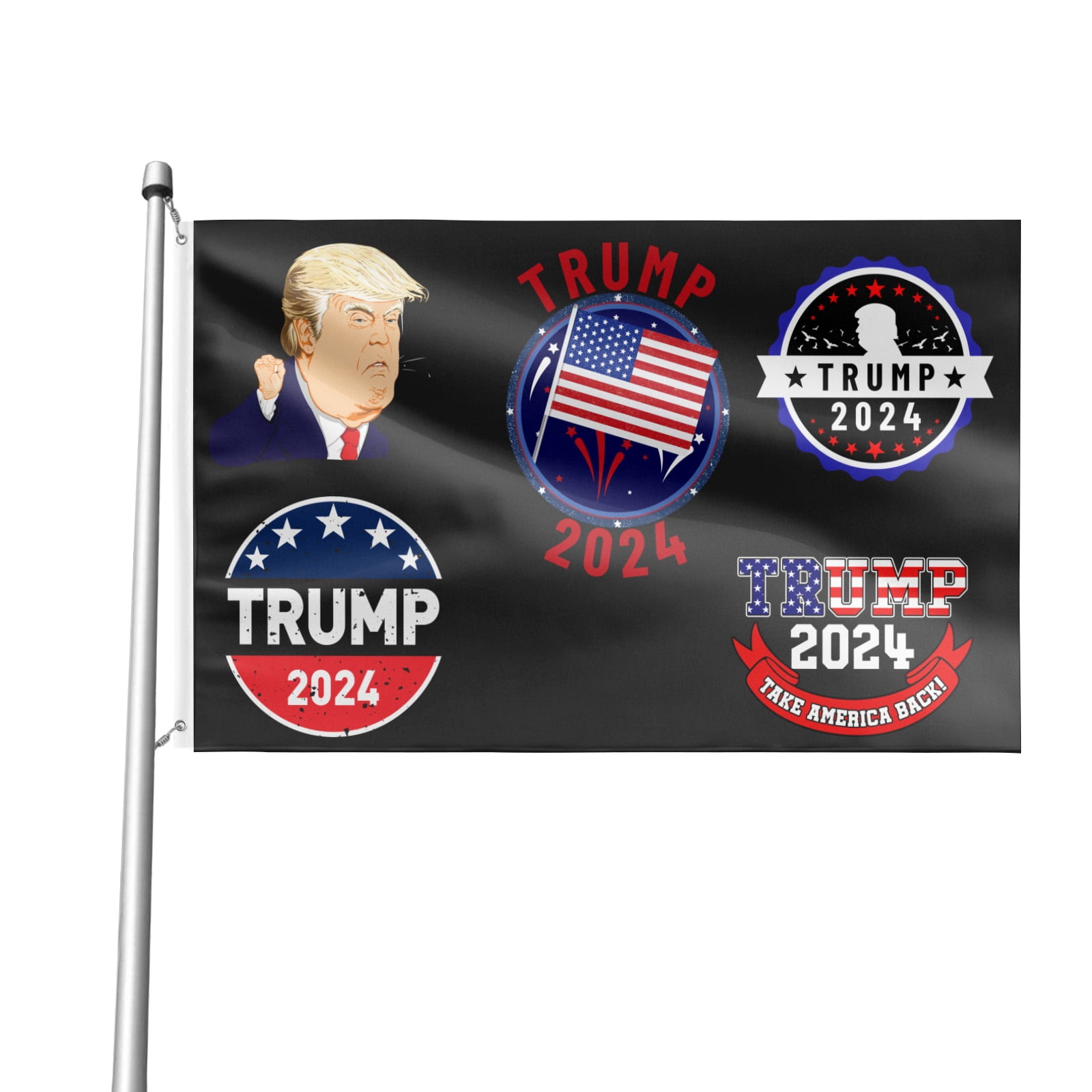 Trump 2024 Flag, 2x3 Feet Trump Flag 2024 Take American Back, Trump ...