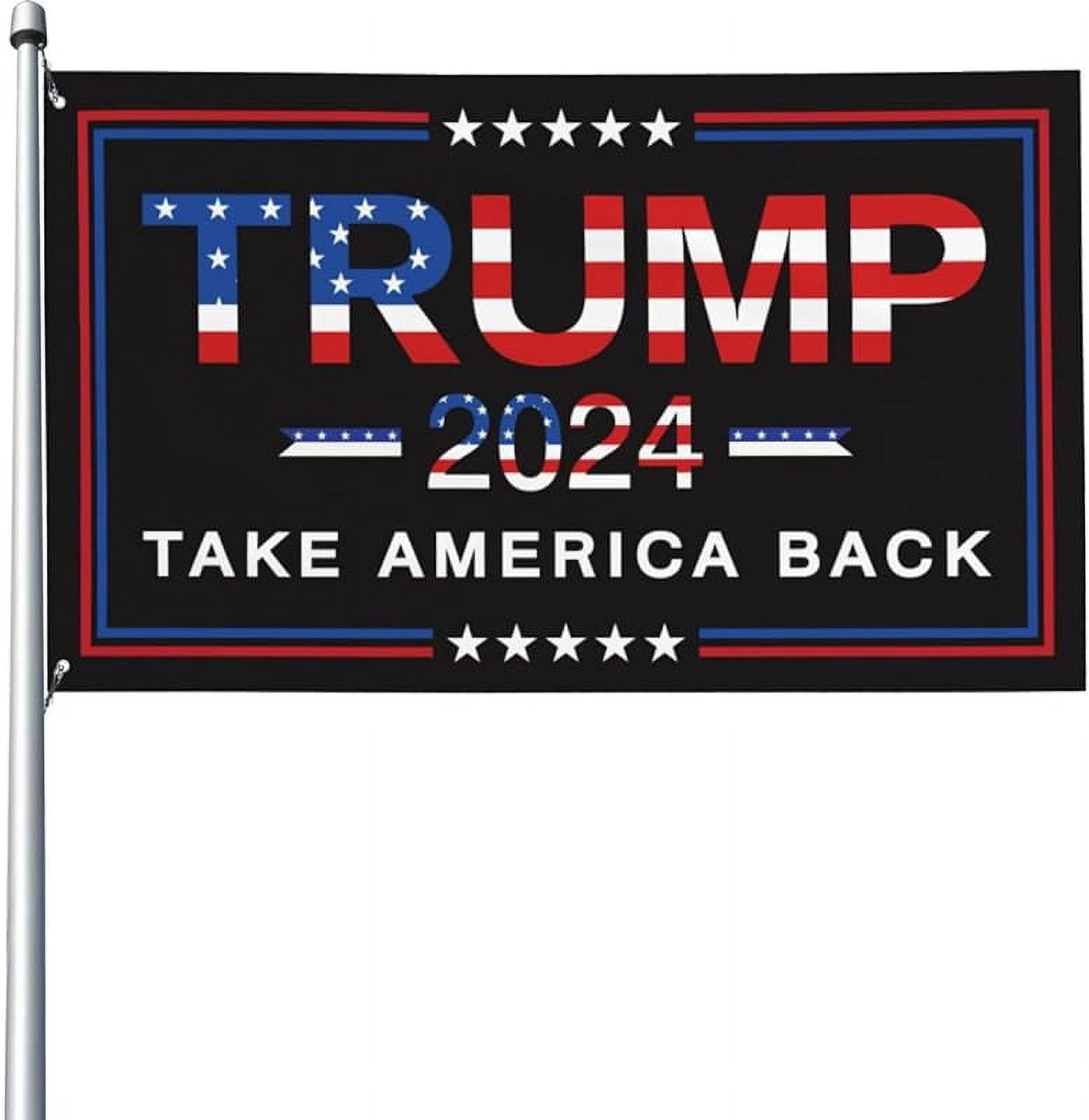 Trump 2024 Flag 3x5 Ft Take America Back Flag Double Sided 3 Ply Indoor ...