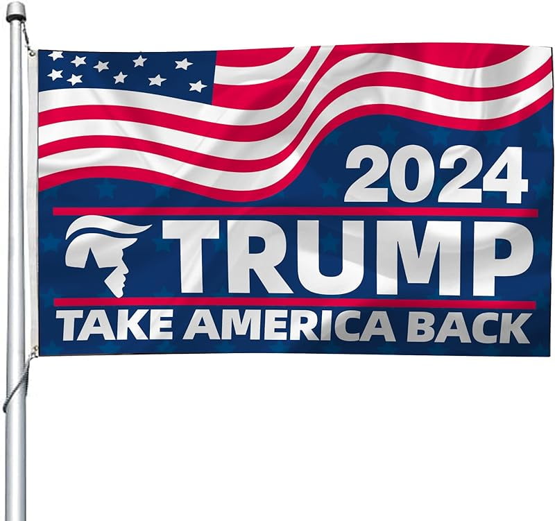 Trump 2024 Flag 3x5 Ft, Take America Back Flags,100% Polyester Fabric ...