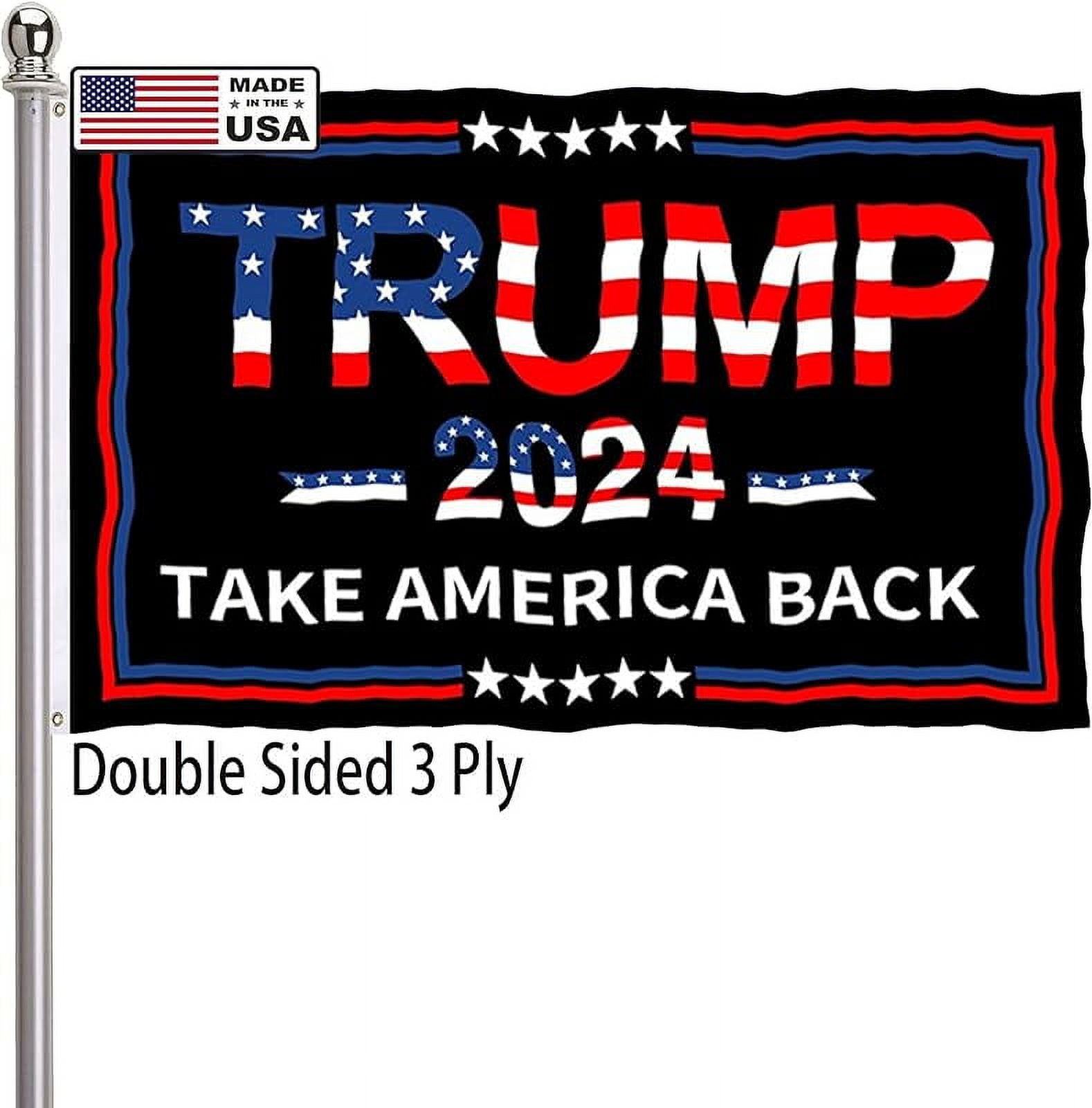 Trump 2024 Flag 3x5 Outdoor Double Sided 3 Ply-Donald Trump Take ...