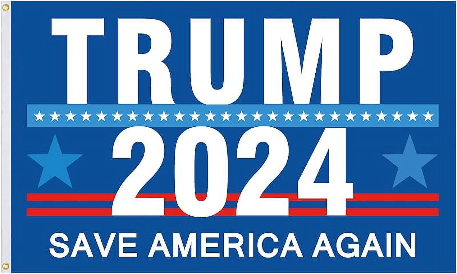 Trump 2024 Flag 4x6 Ft Double Stitched Donald Trump Flags Save America ...