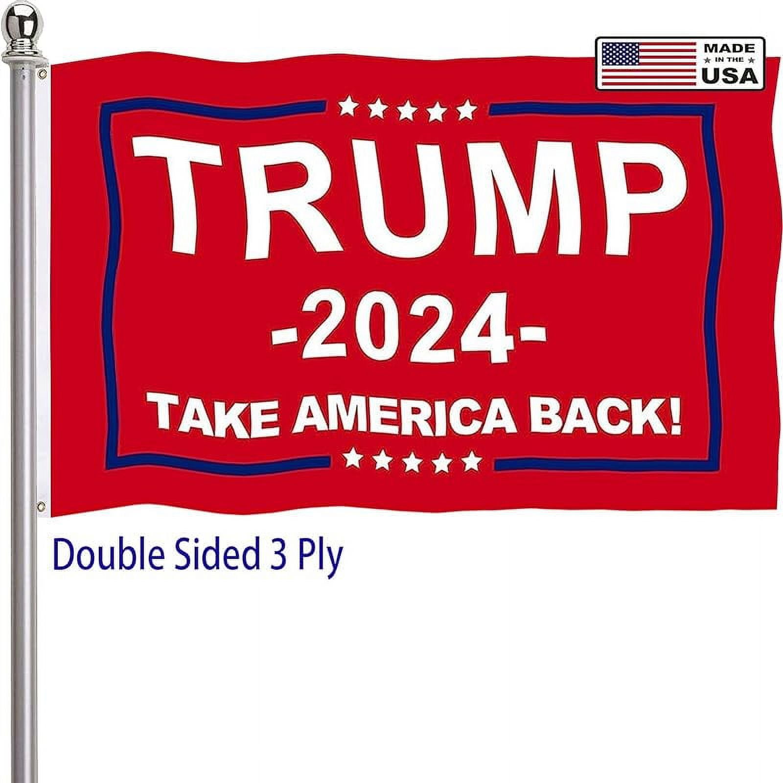 Trump 2024 Flag 5x8 Outdoor Double Sided 3 Ply-Donald Trump Take ...
