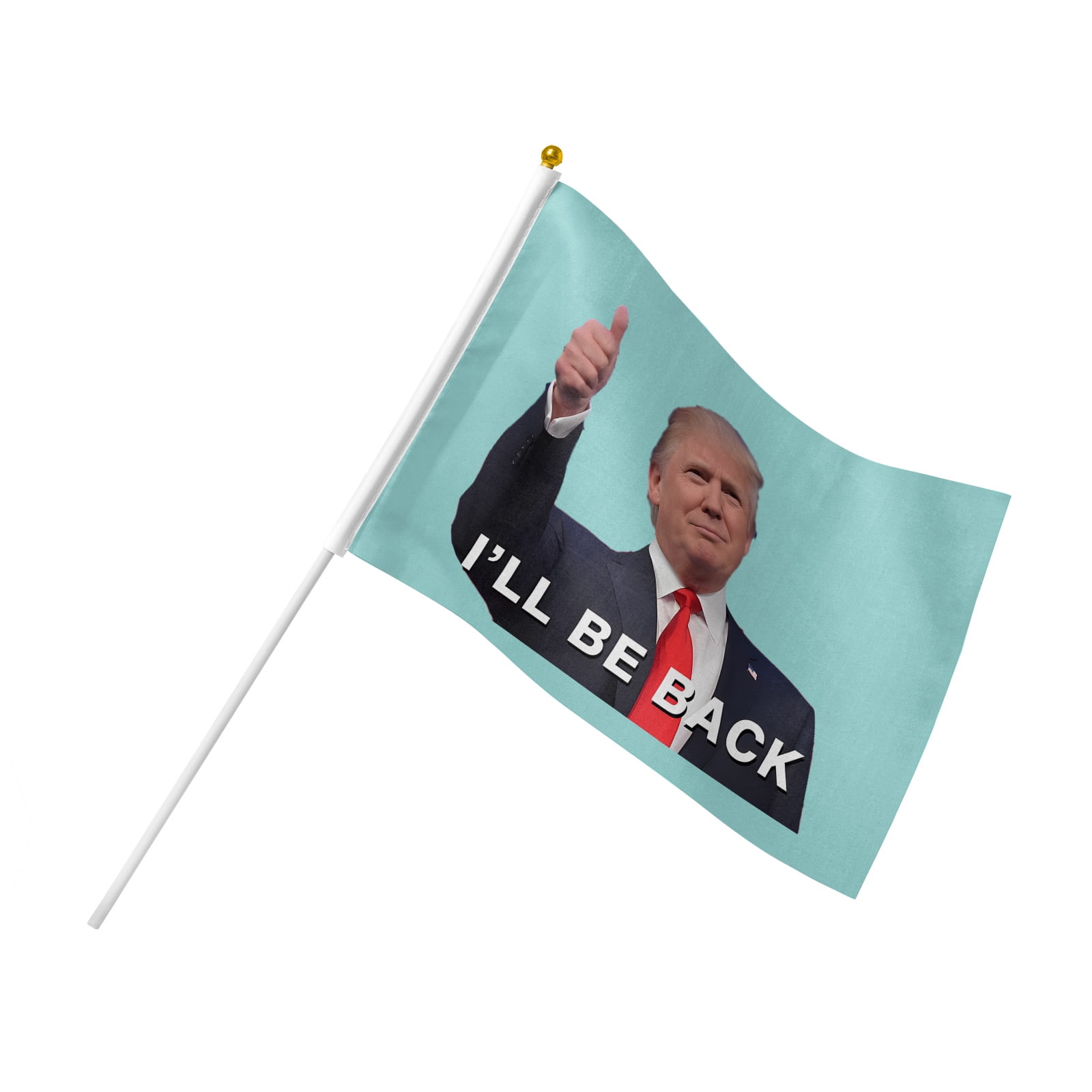 Trump 2024 Flag – Double Sided Hand Waving Flag Featuring Trump "I'LL ...