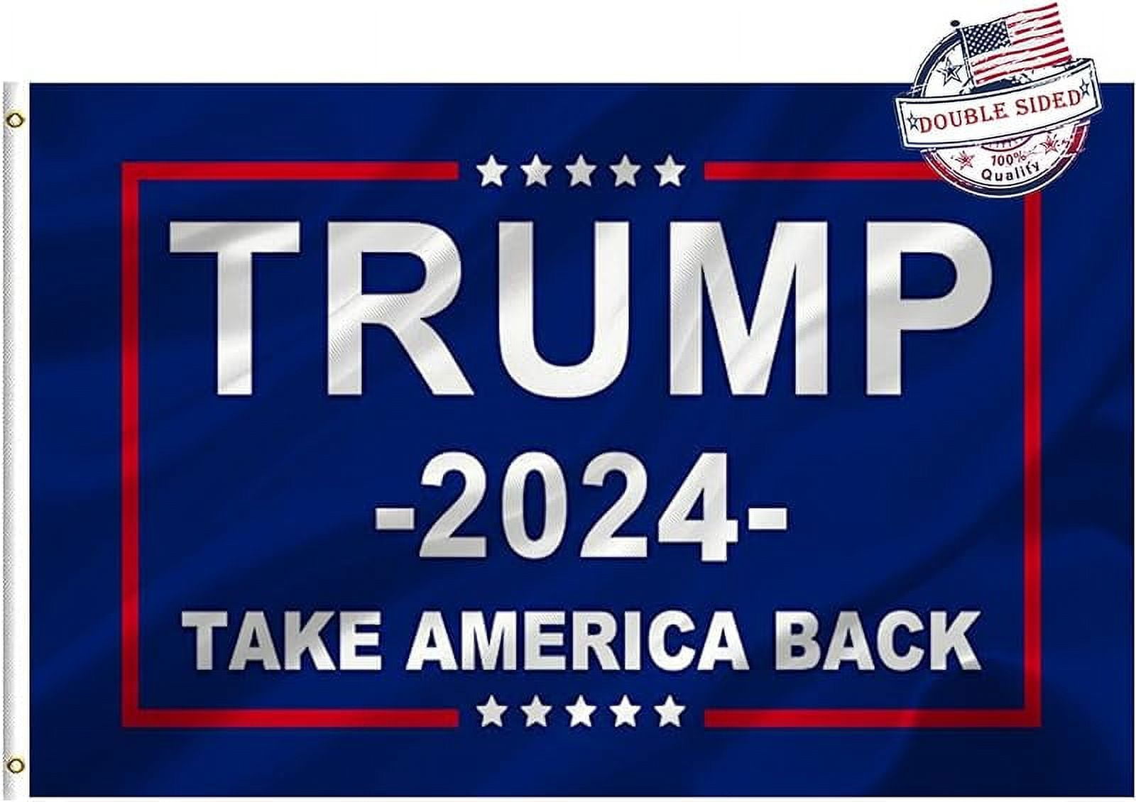 Trump 2024 Flag Take America Back Double Sided- Trump Flags 3x5 Outdoor ...