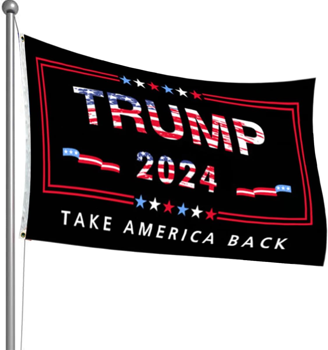 Trump 2024 Flag Take America Back Flag 3 x 5 Ft with 2 Brass Grommets ...