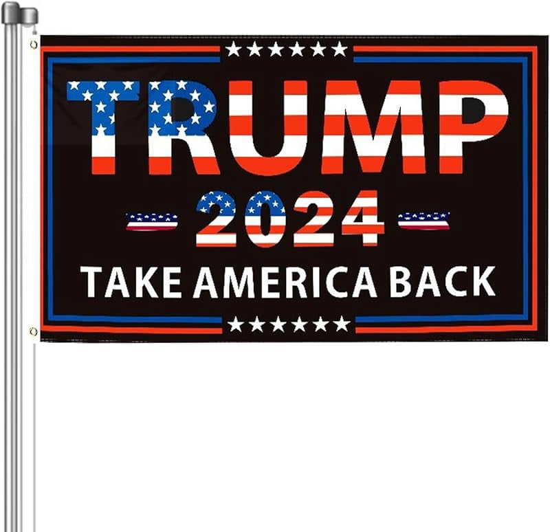 Trump 2024 Flag Take America Back Trump Flags 3X5 Outdoor Single Sided ...