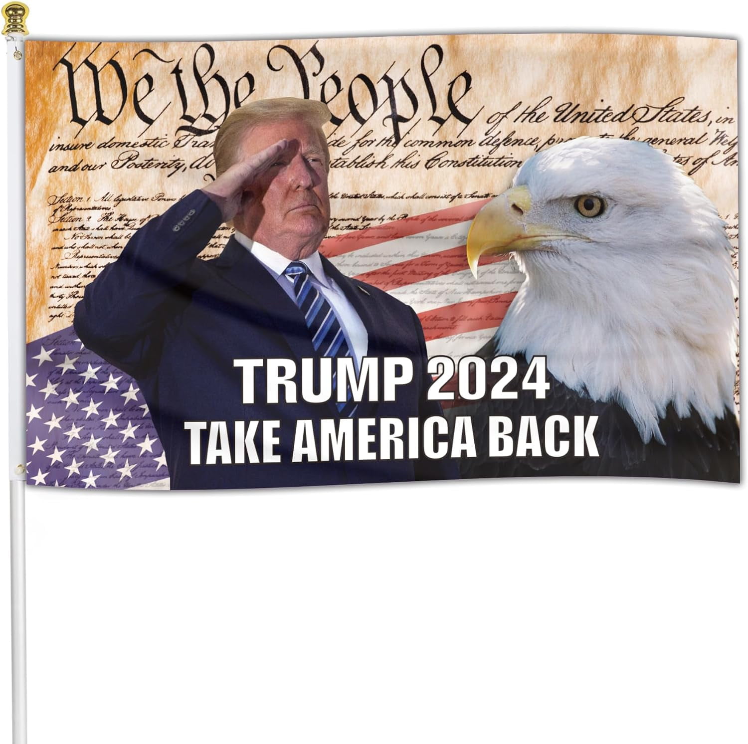 Trump 2024 Flags 3x5 Outdoor Indoor, Take America Back Trump 2024 Flag ...