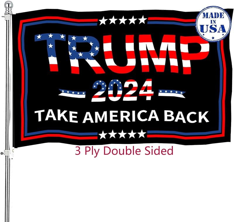 Trump 2024 Flags 3x5 Outdoor Made in USA- Double Sided 3 Ply Heavy Duty ...