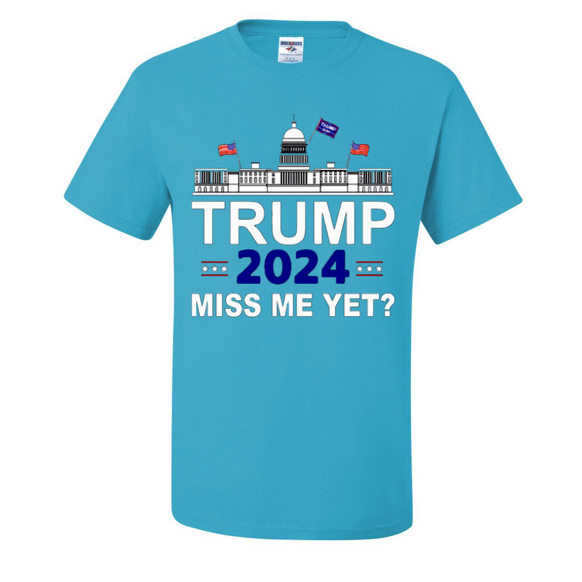 Trump 2024 Graphic Mens T-shirts , Turquoise, Large - Walmart.com