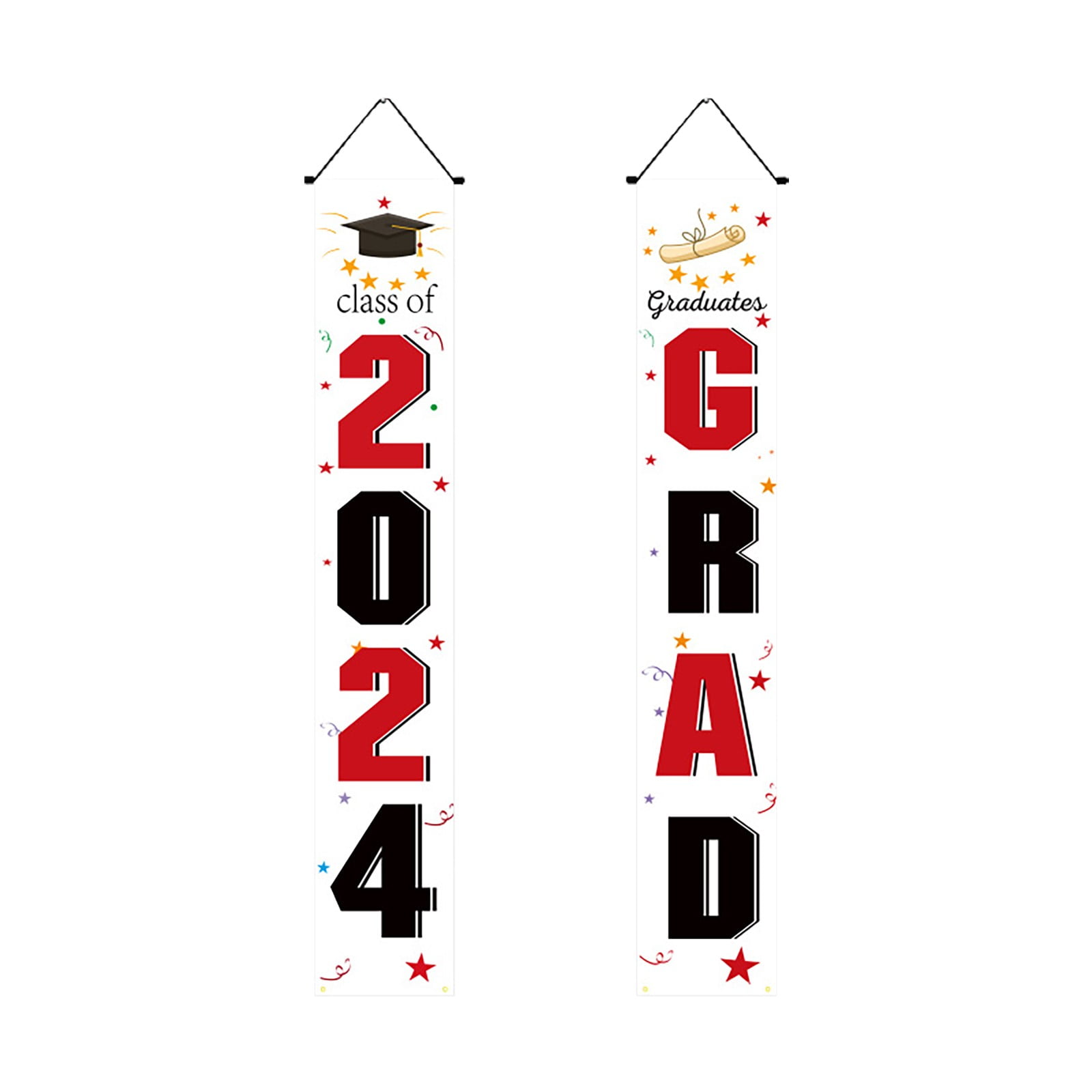 Trump 2024 HQ Graduation Decorations 2024 GRAD Banner Blue Porch Door ...
