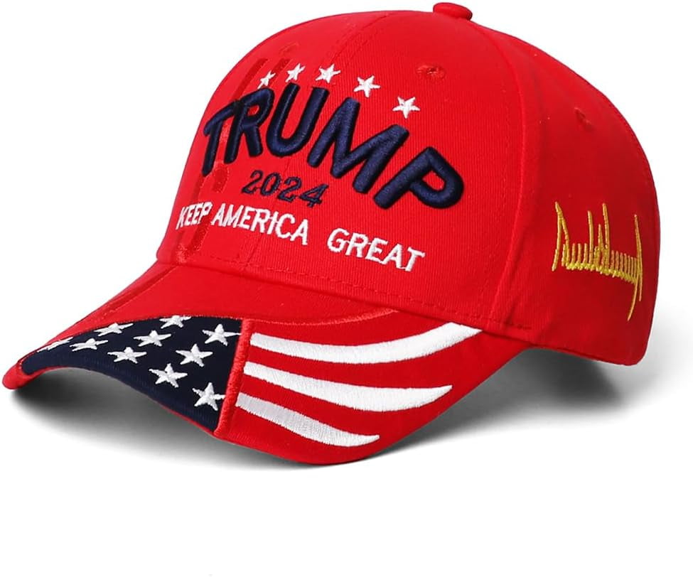 Trump 2024 Hat,3D Embroidered Trump Hat Keep America Great Donald Trump ...