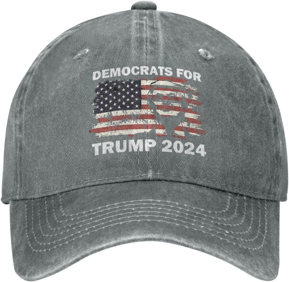 Trump 2024 Hat Democrats for Trump 2024 Cap for Men Baseball Cap Cute ...
