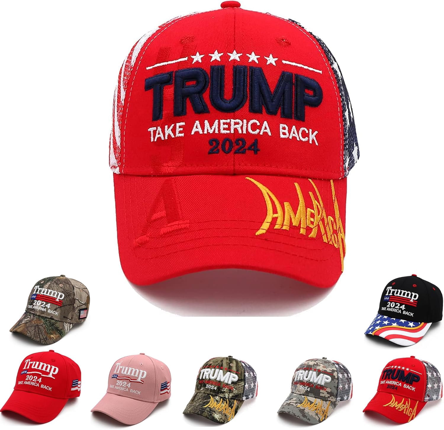 Trump 2024 Hat MAGA Hat Embroidered Take America Back Donald Trump ...