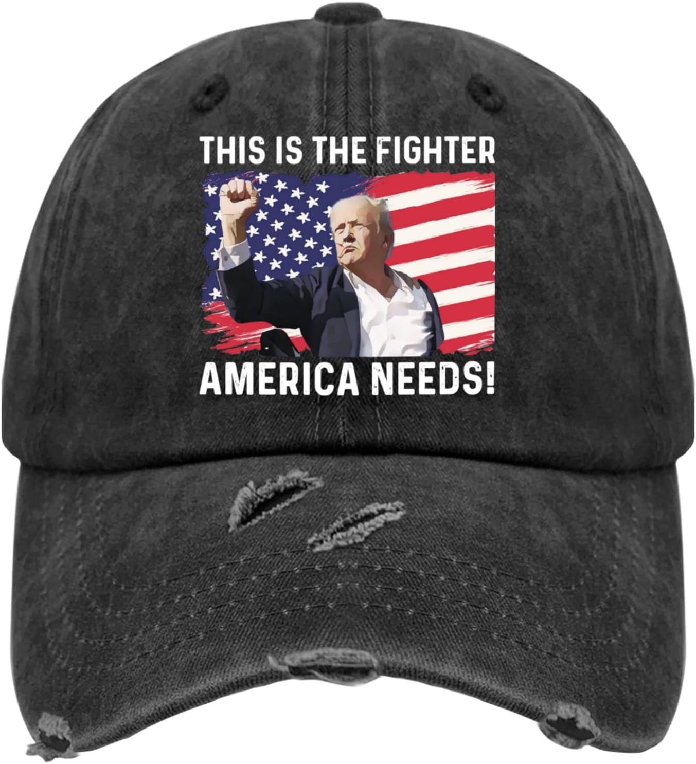 Trump 2024 Hat This Is The Fighter America Needs! Hat for Men Funny ...
