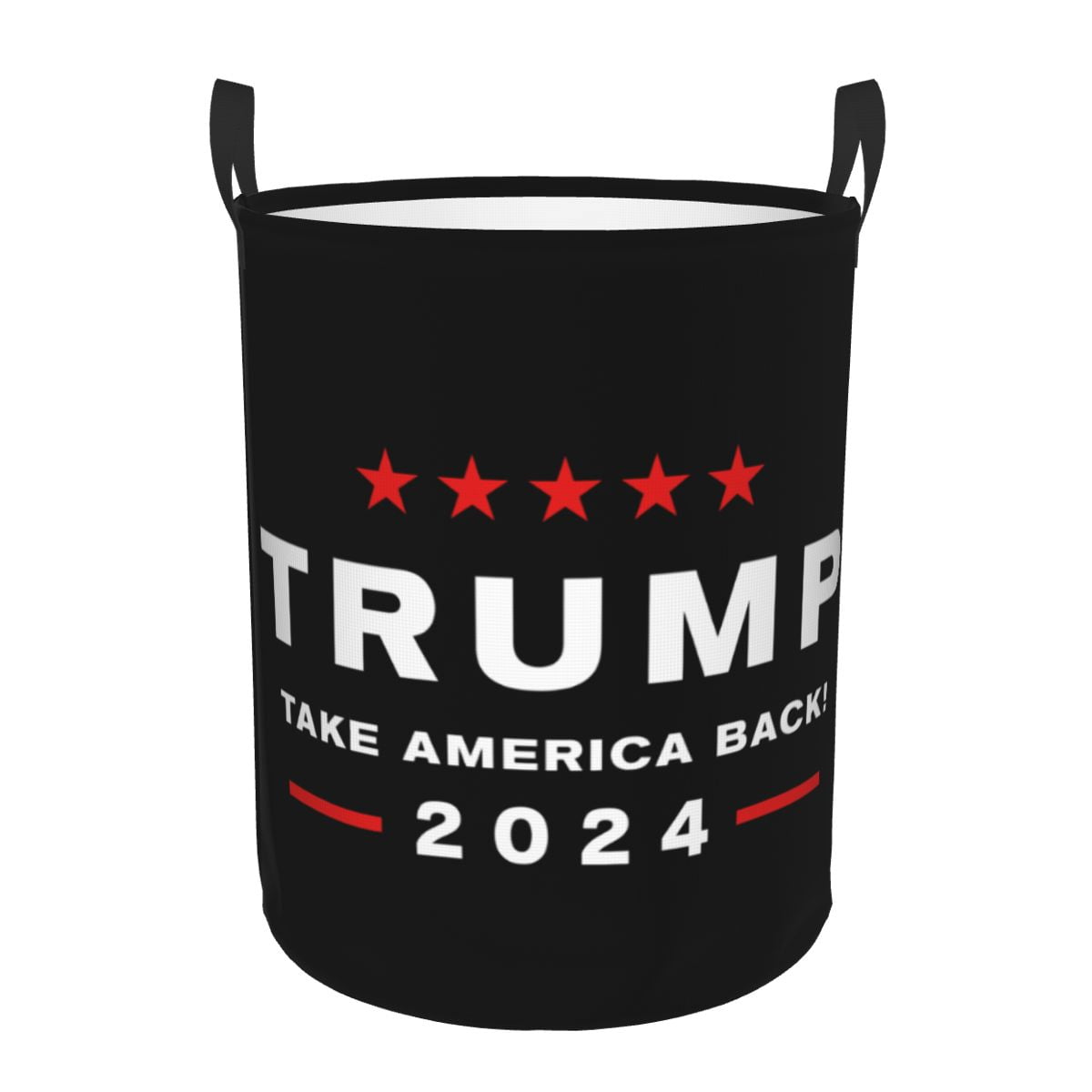 Trump 2024 MAGA Laundry Basket Collapsible America Flag Clothes Hamper ...