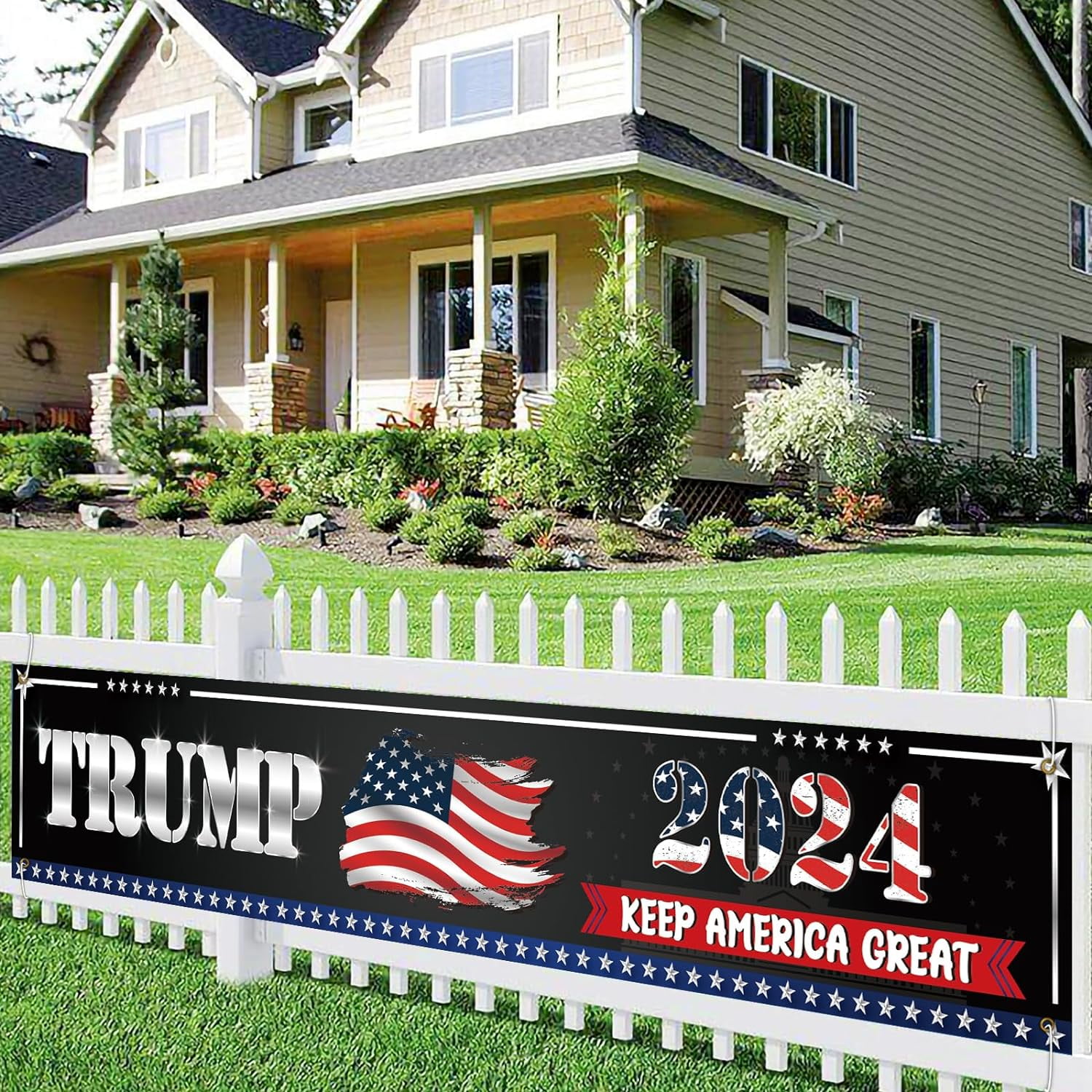 Trump 2024 Keep America Great Banner.American President Election ...