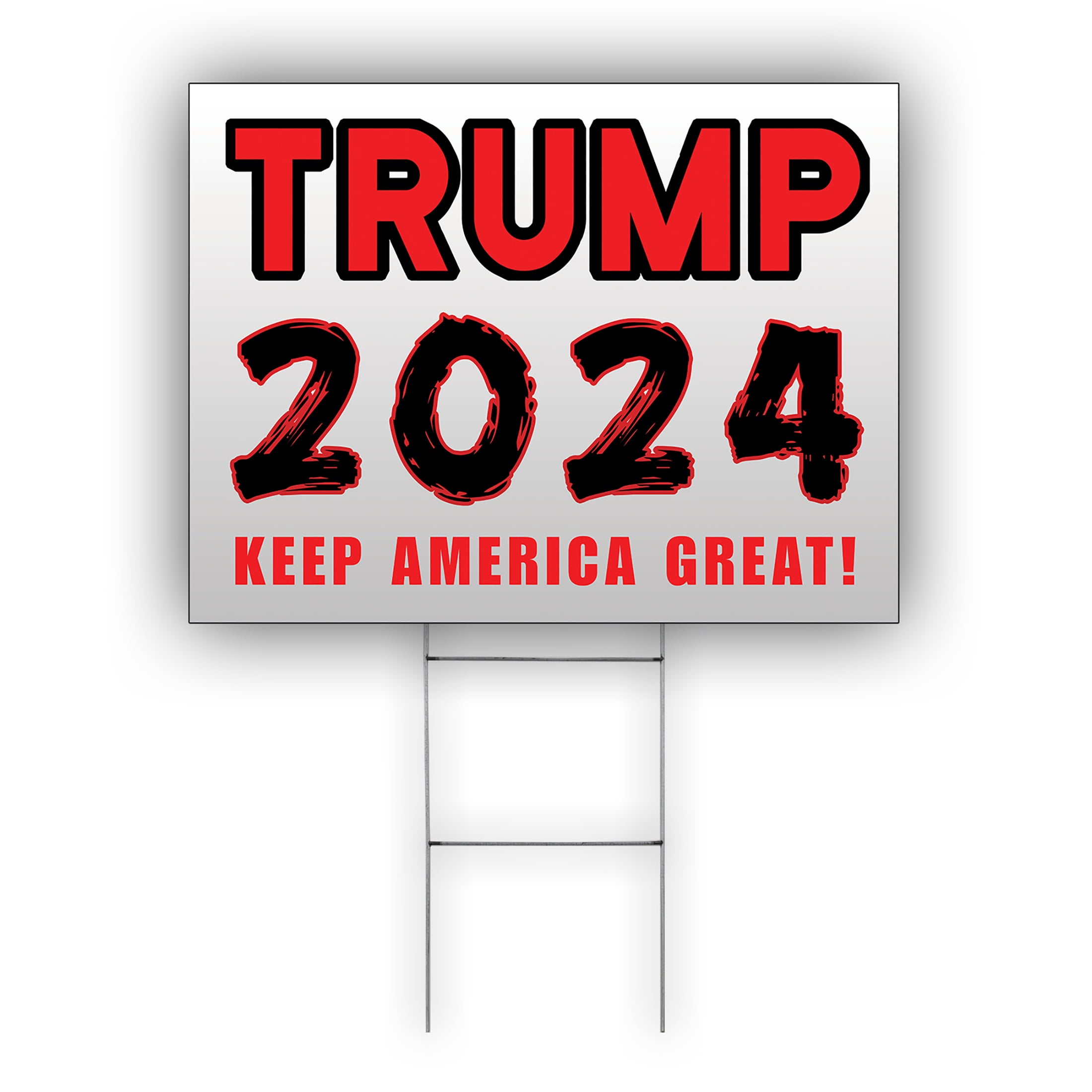 Trump 2024 Keep America Vote For President Coroplast Yard Sign With H ...