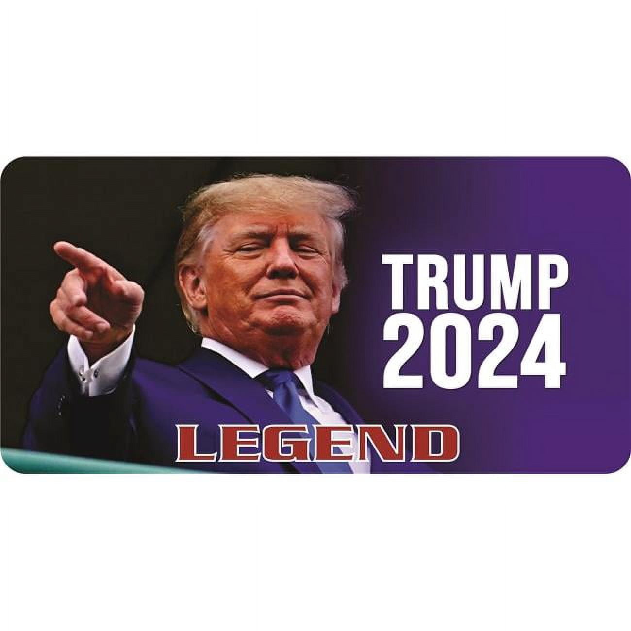 Trump 2024 Legend Photo License Plate - Walmart.com