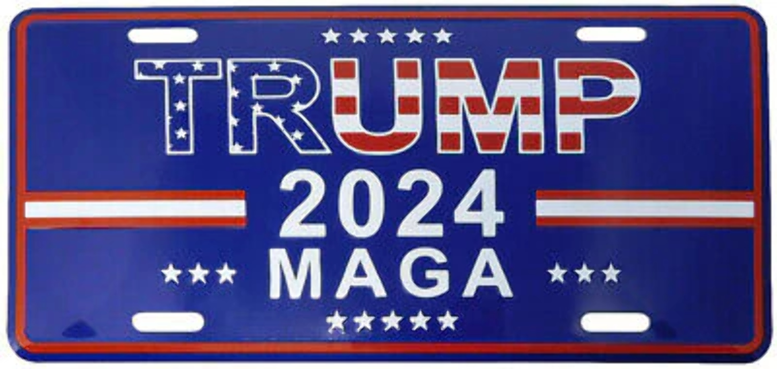 Trump 2024 MAGA Make America Great Again Blue 6"x12" Aluminum License ...