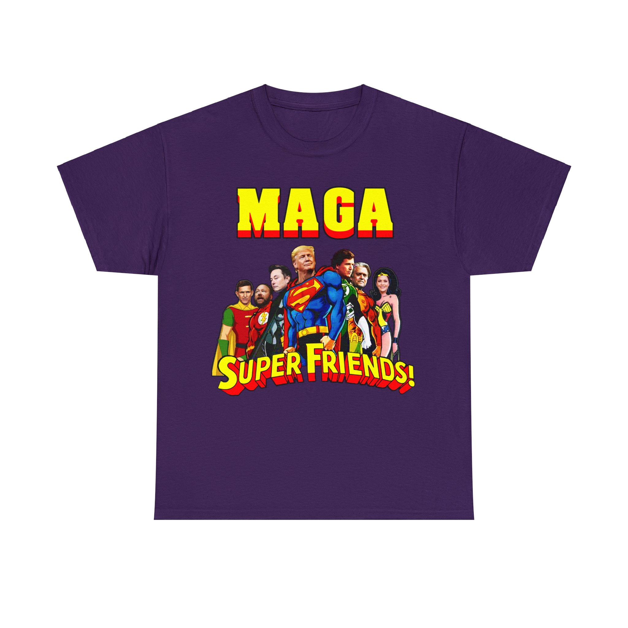 Trump 2024 MAGA Super Friends! Unisex Heavy Cotton Tee - Walmart.com