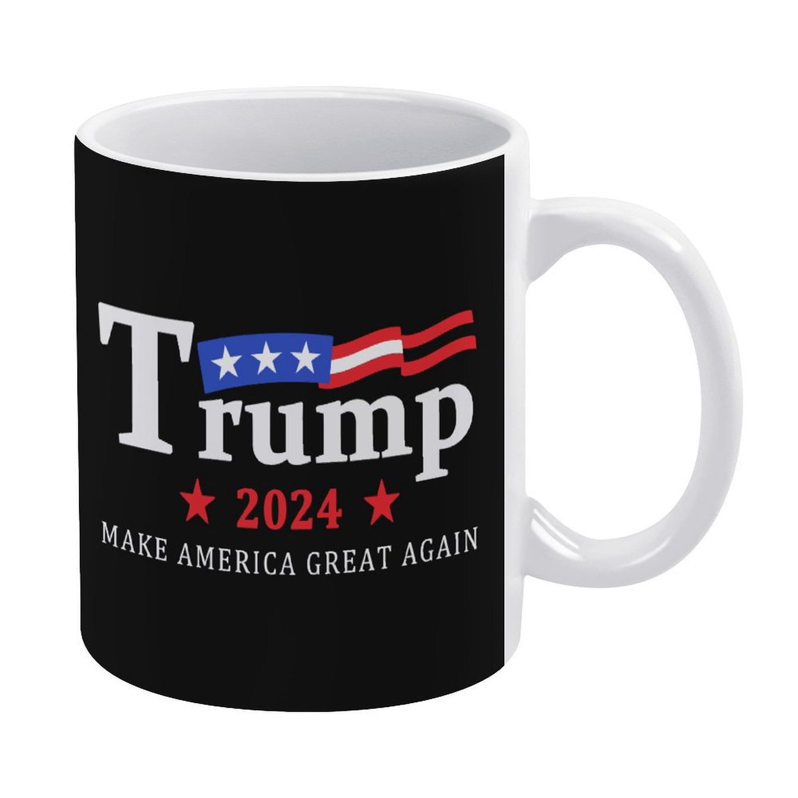 Trump 2024 MAKE AMERICA GREAT AGAIN Usa Flag 11oz Coffee Mug with ...