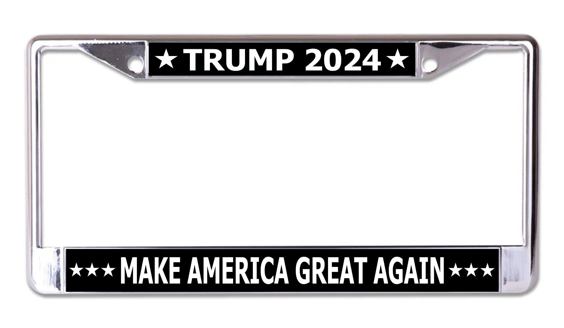 Trump 2024 Make America Great Again Chrome License Plate Frame ...