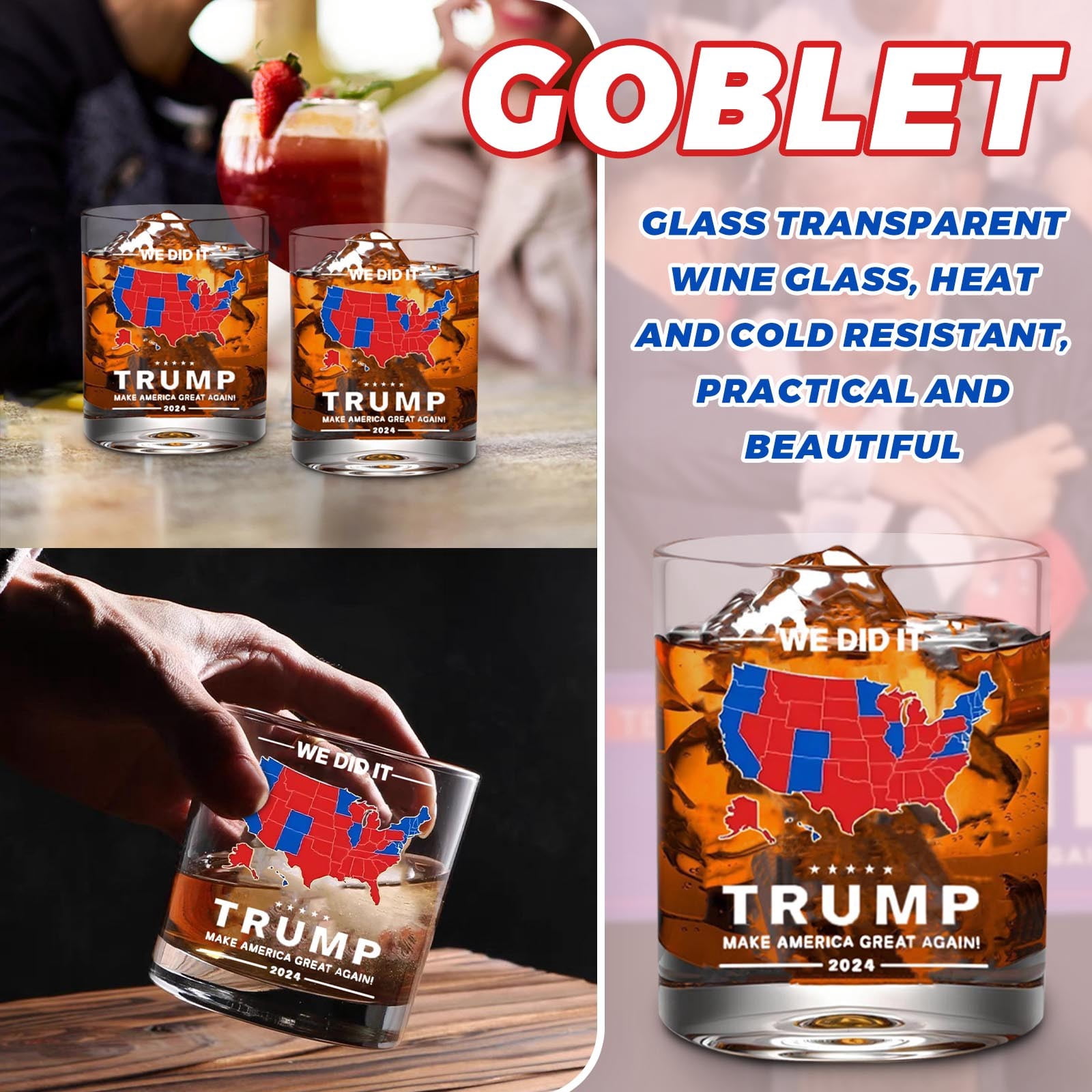 Trump 2024 Make America Great Again Mug Cup Funny Coffee Mug Water Cup ...