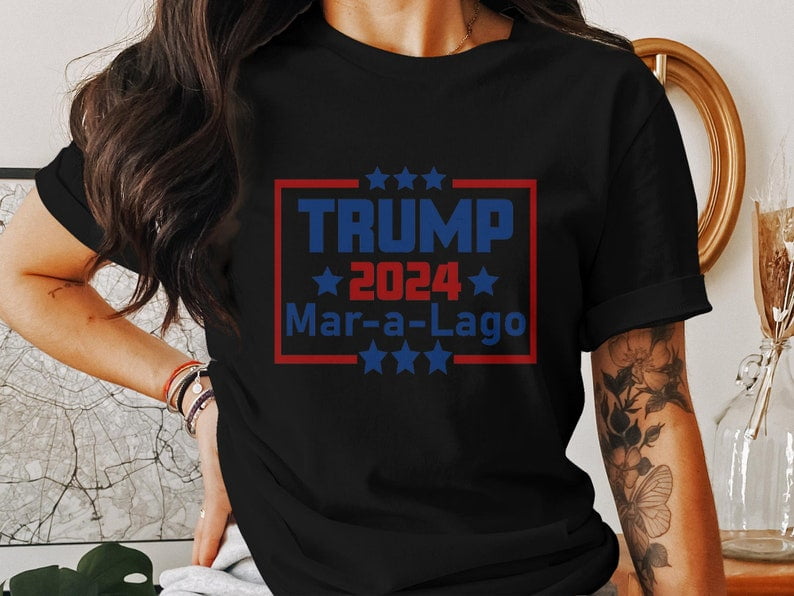 Trump 2024 Mar a Lago T-Shirt, Presidential Election 2024 Tee ...