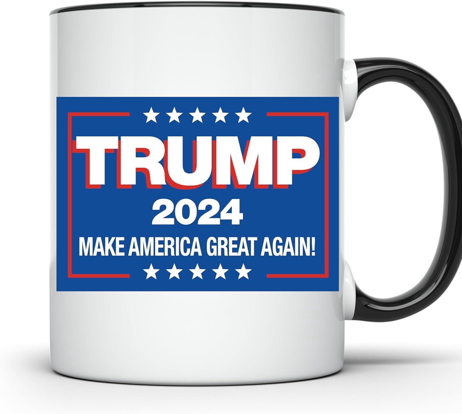 Trump 2024 Mug - Make America Great Again Coffee Mug - Black Handle and ...