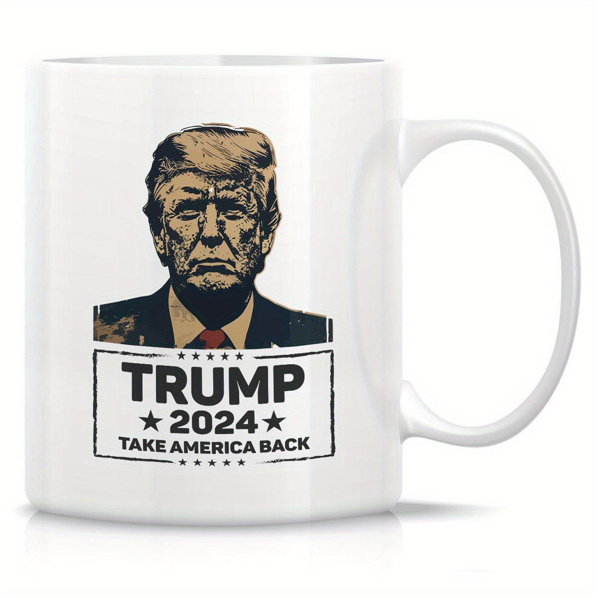Trump 2024 Patriotic Ceramic Mug - 'Take America Back' With Bold ...