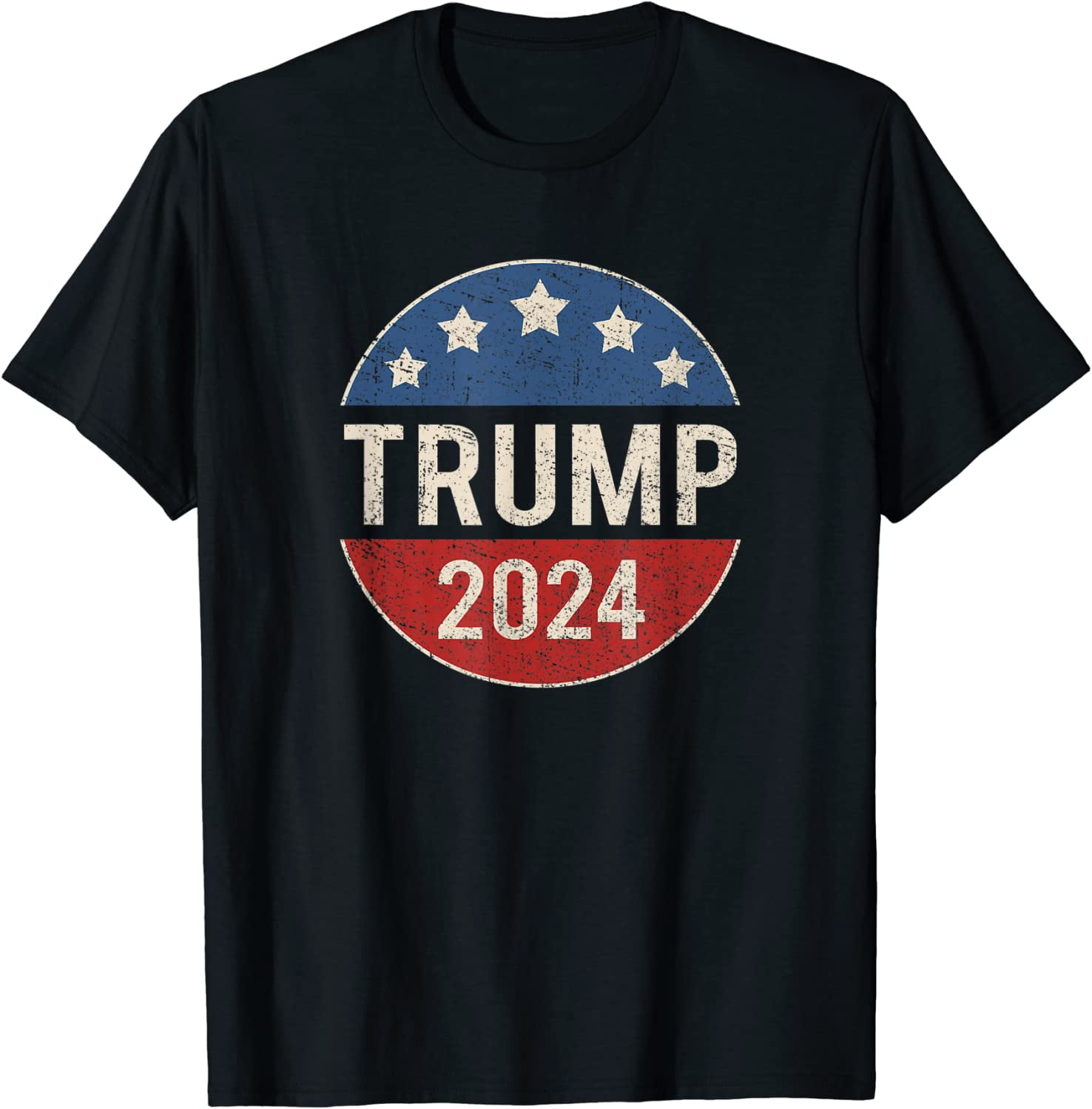 Trump 2024 Retro Campaign Button Re Elect President Trump T-shirt ...