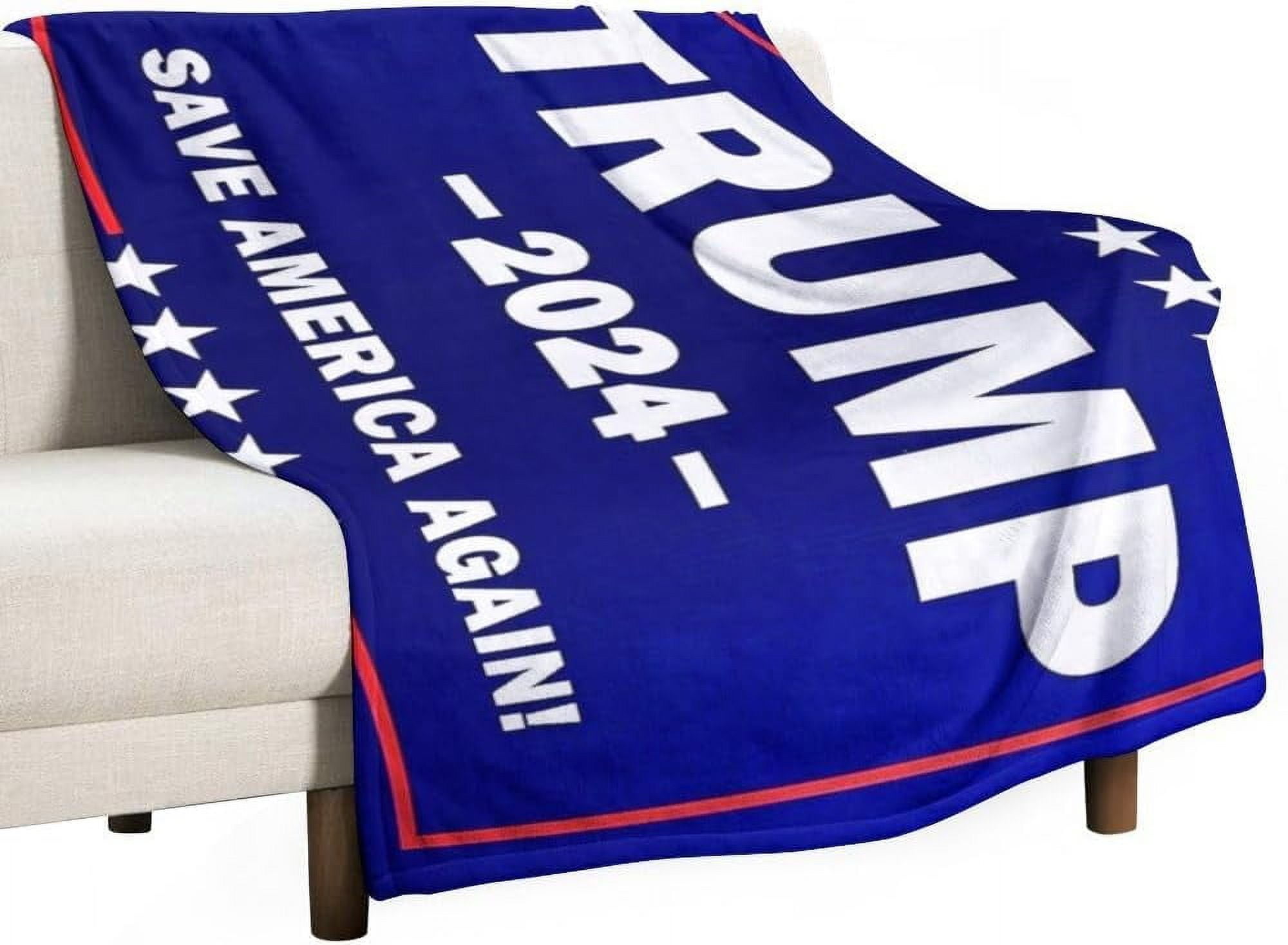 Trump 2024 Save America Again New Flannel Plush Throw Sofa Blankets Bed ...