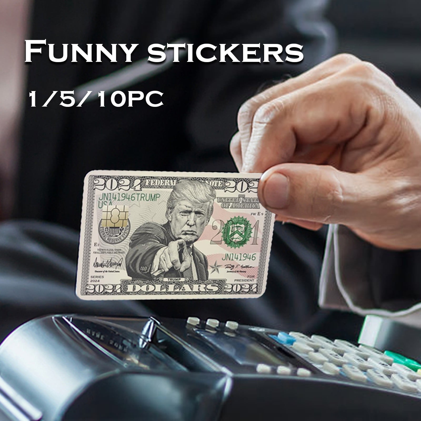 Trump 2024 Sticker Donald Trump MAGA Republican Decals Banknote Credit ...