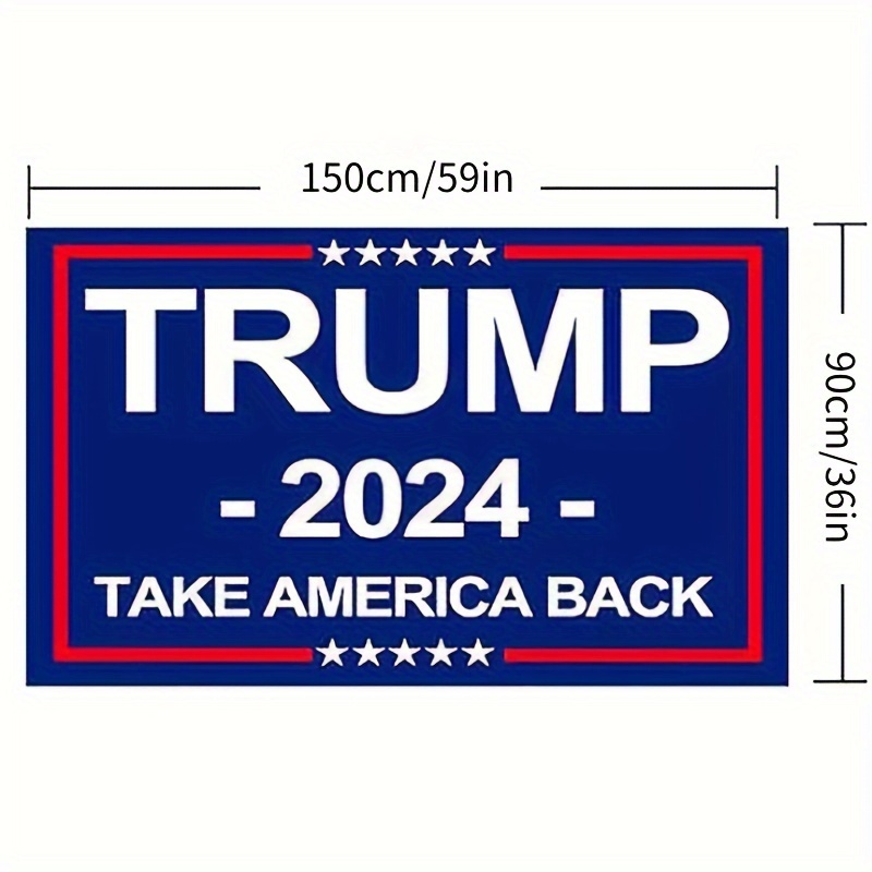 Trump 2024 Support Flag - 3X5 Ft Maga Banner, Durable Polyester & Metal ...