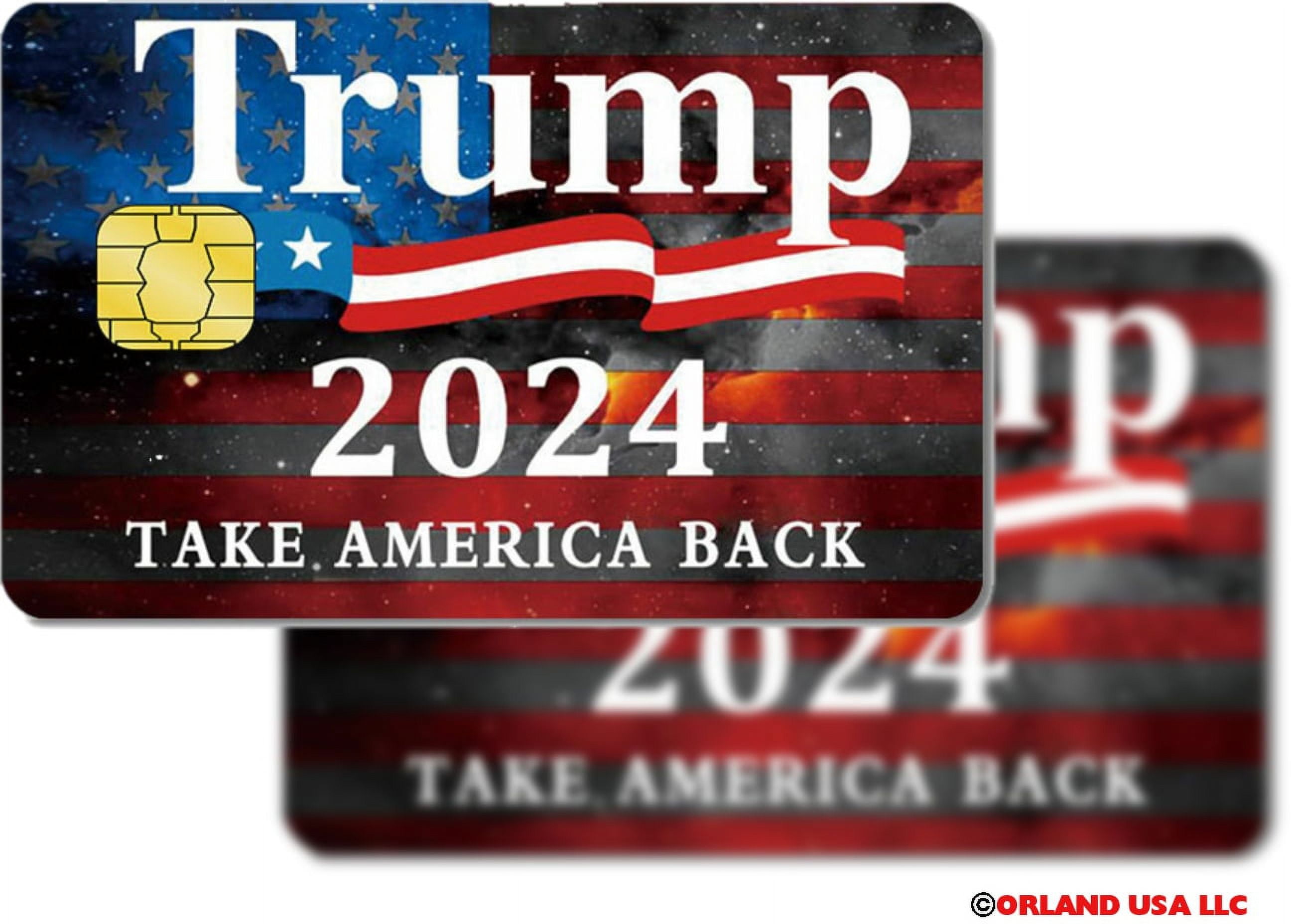 Trump 2024 Take America Back Credit Card Smart Sticker Skin Film Pre ...