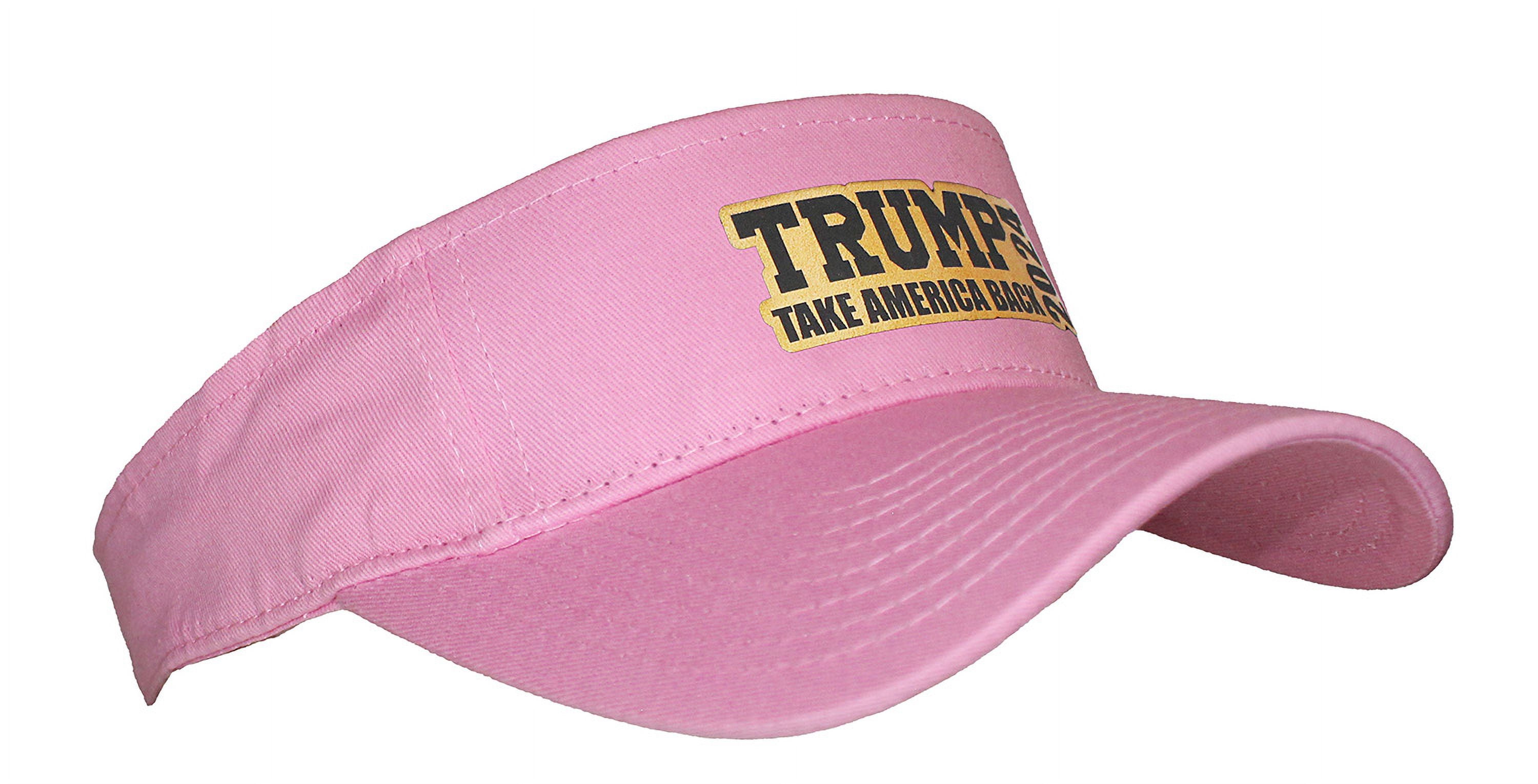 Trump 2024 Take America Back Patch Visor Hat W/Adjustable Hook & Loop ...
