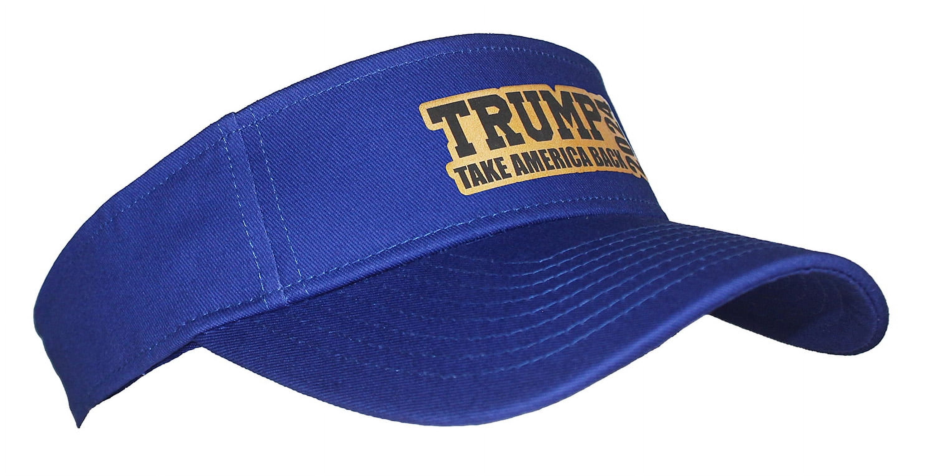 Trump 2024 Take America Back Patch Visor Hat W/Adjustable Hook & Loop ...