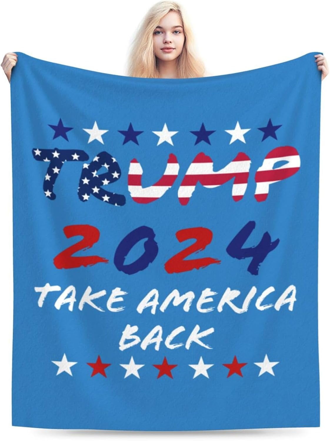Trump 2024 Take America Back Throw Blanket for Men Women Couch Bed Sofa ...
