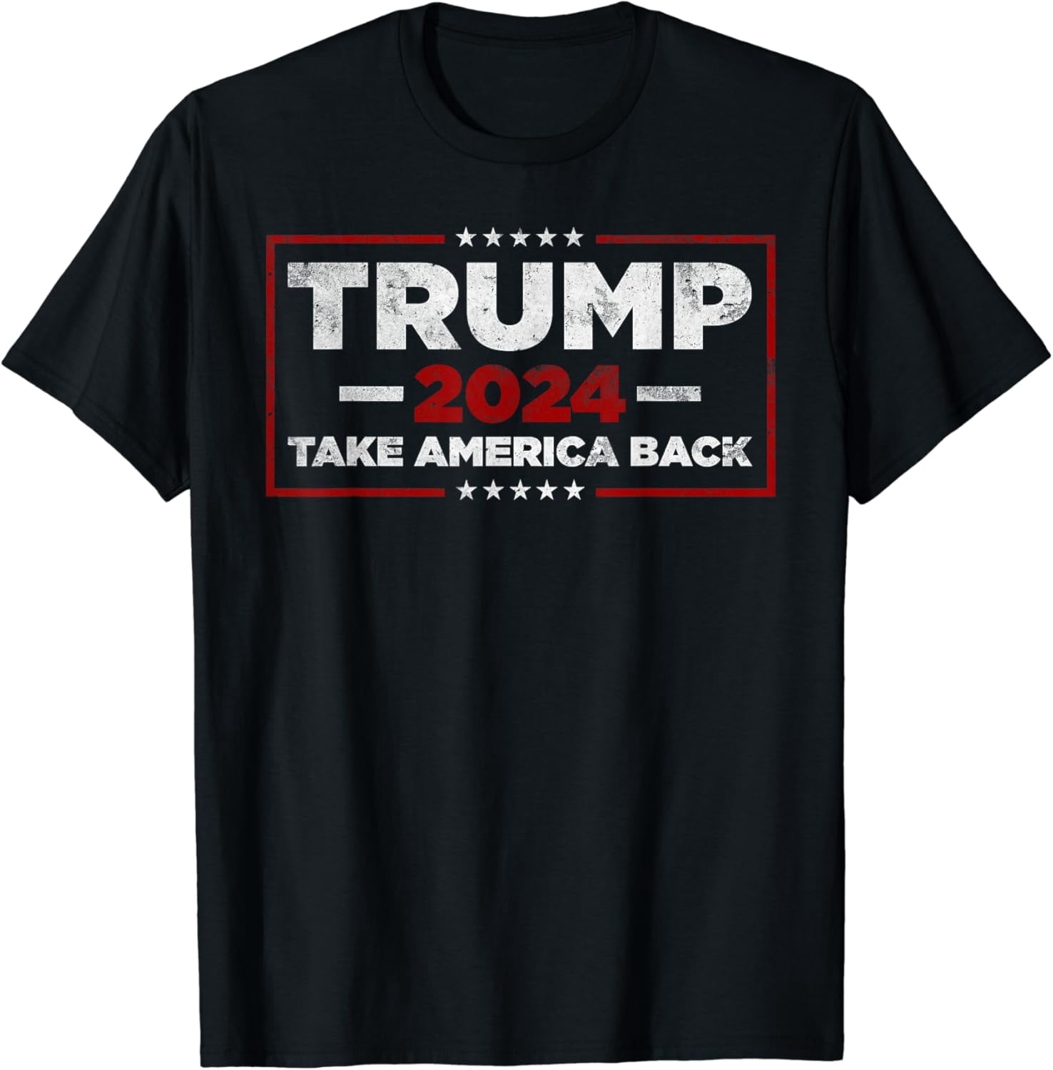 Trump 2024 Take America Back US American Flag President T-Shirt ...