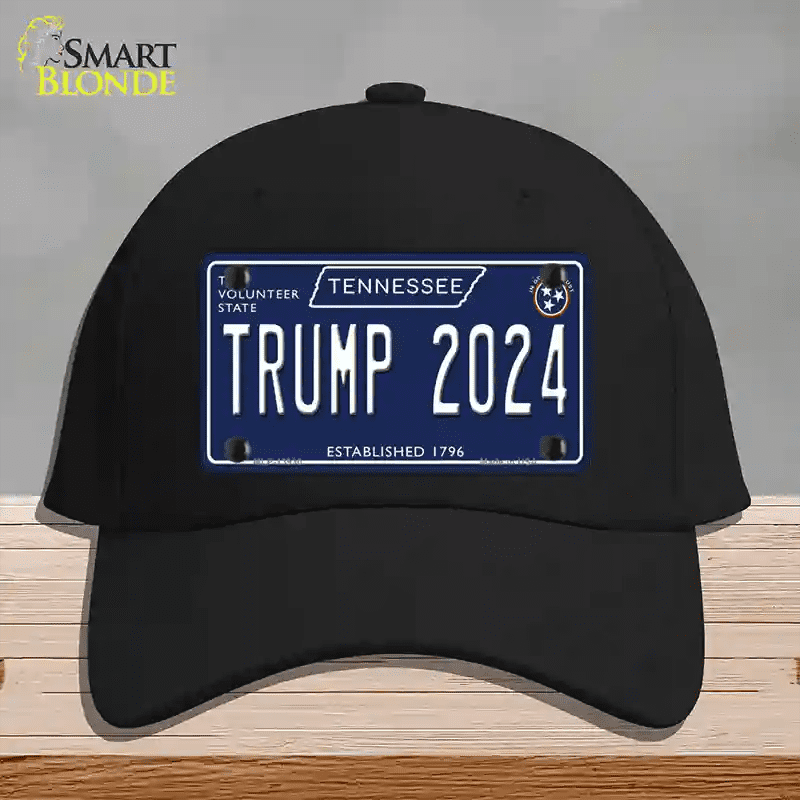 Trump 2024 Tennessee Blue Novelty License Plate Hat Tag Cotton Black ...