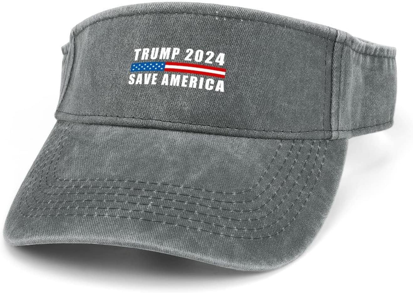 Trump 2024 Womens Golf Hat Retro Visor Hat for Women Ponytail Hats ...