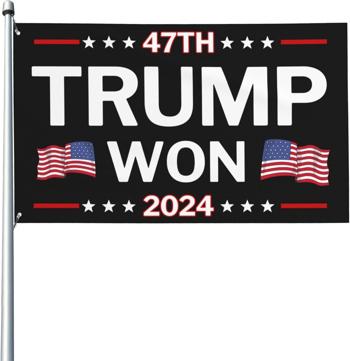 Trump 2024 Won Flag 47th Donald Trump Won Banner Yard Outdoor Flag Lawn ...