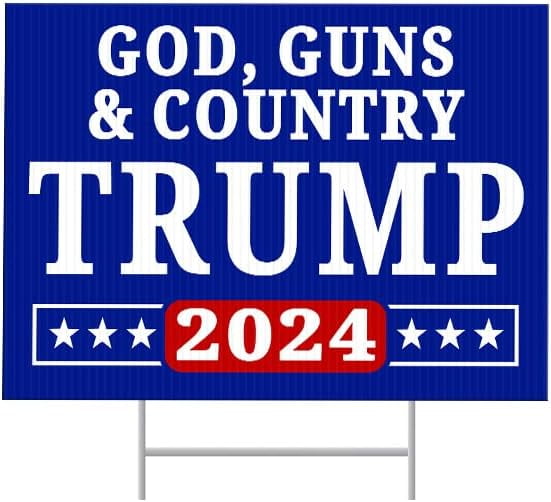 Trump 2024 Yard Sign | Trump Yard Signs 2024 | 24" x 18" Corrugated ...